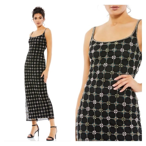 Mac Duggal | Dresses | Mac Duggal 778 Embellished Midi Cocktail And ...